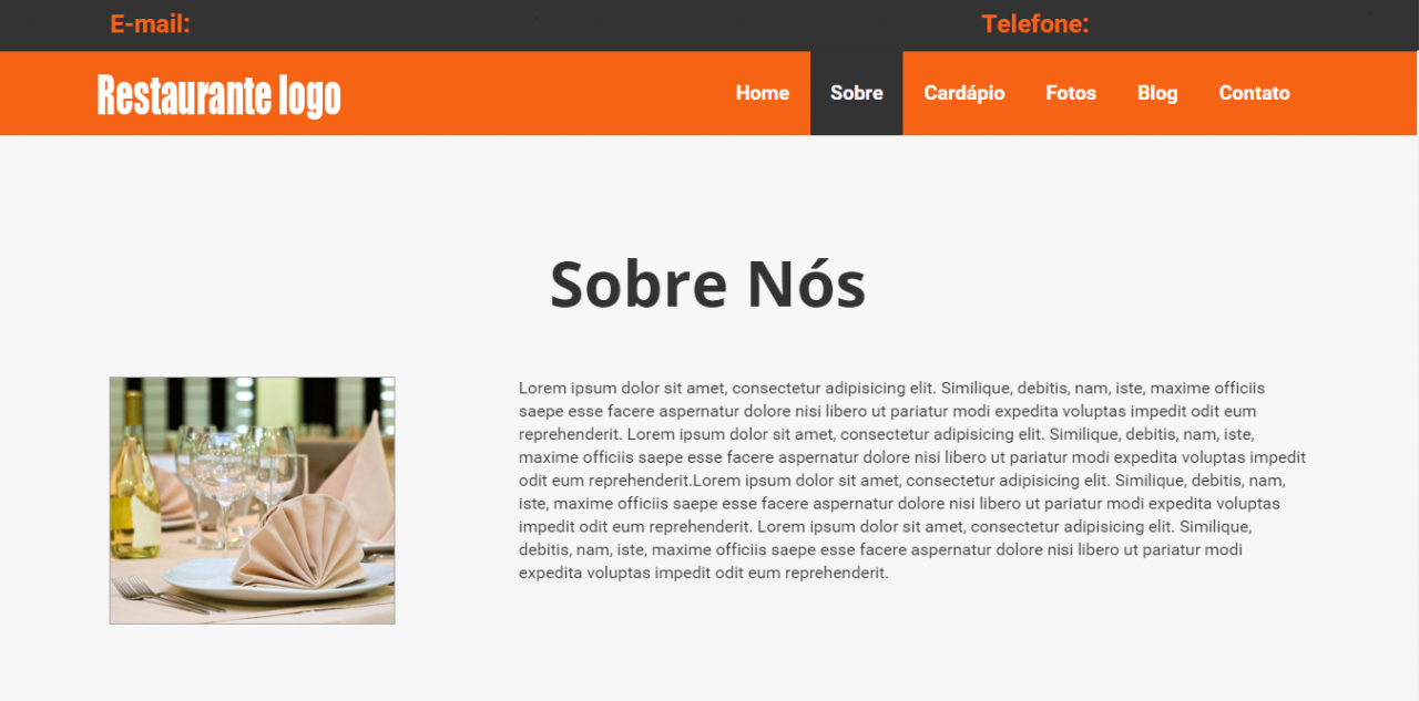 Site Restaurante Responsivo administrável - Script PHP