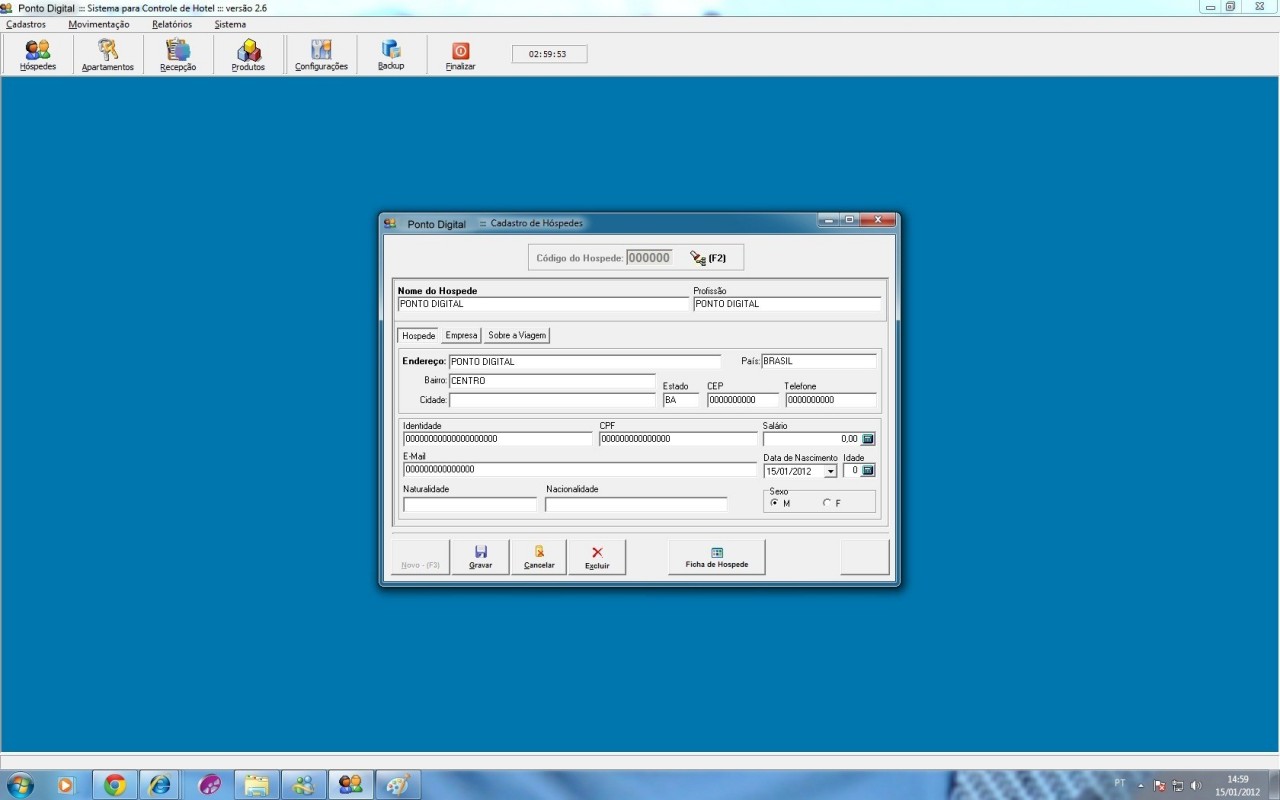 Hotel # Sistema Programa Software # Fontes Em Delphi