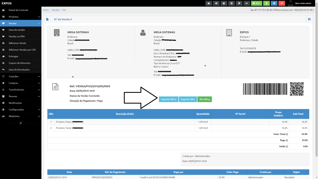 Sistema Pdv Em Php Emite Nfce, Nfe, Vendas, Estoque