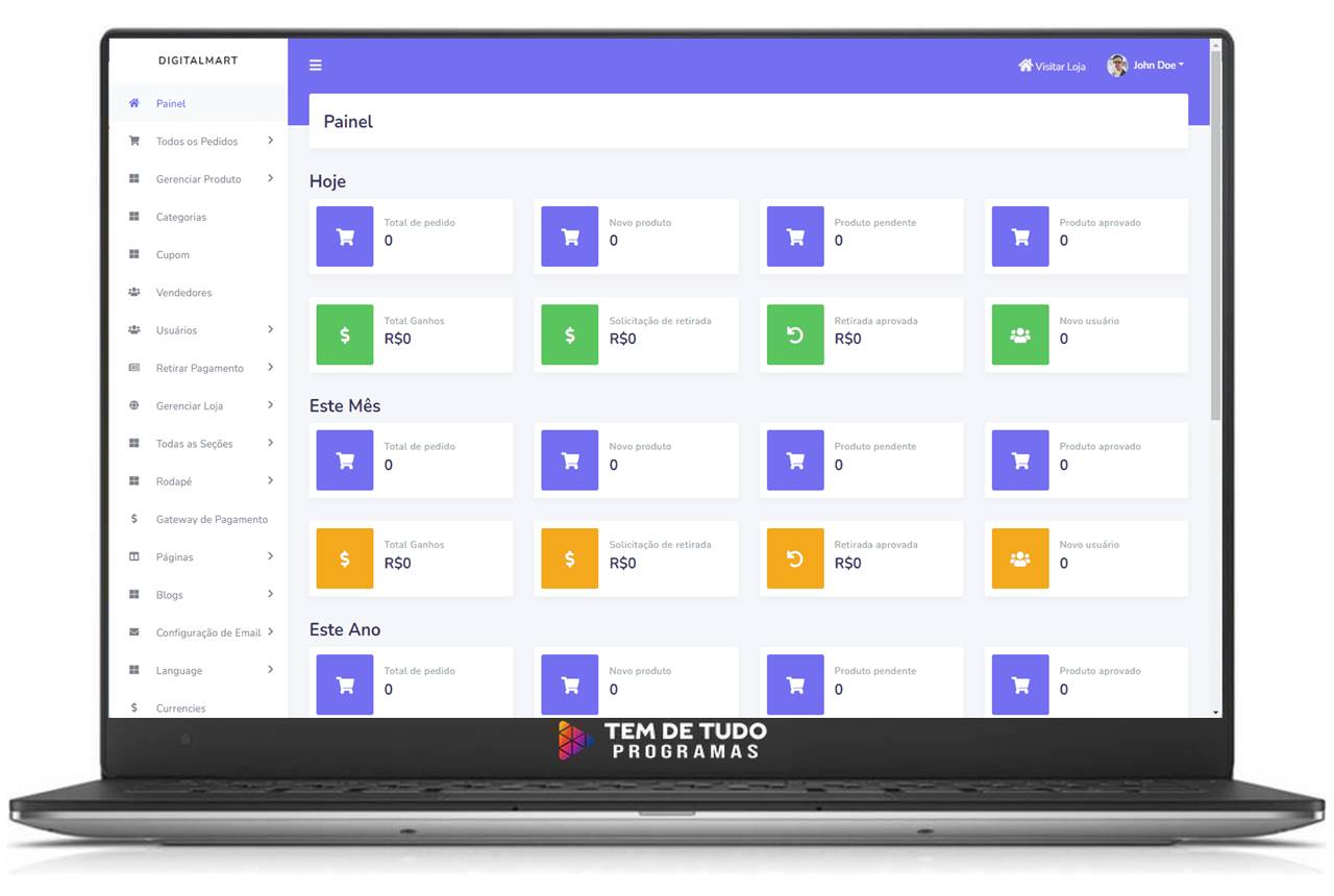 Marketplace Completa Com Multi Lojas e Vendedores