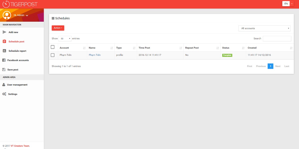 Tiger Post - Facebook Automatico Post Português Pt-br