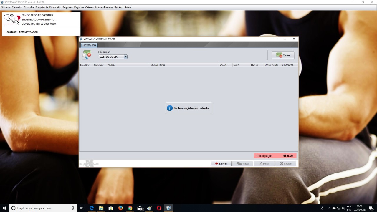 Sistema Academias Código Fonte Java Netbeans Mysql