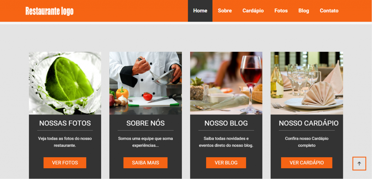 Site Restaurante Responsivo administrável - Script PHP
