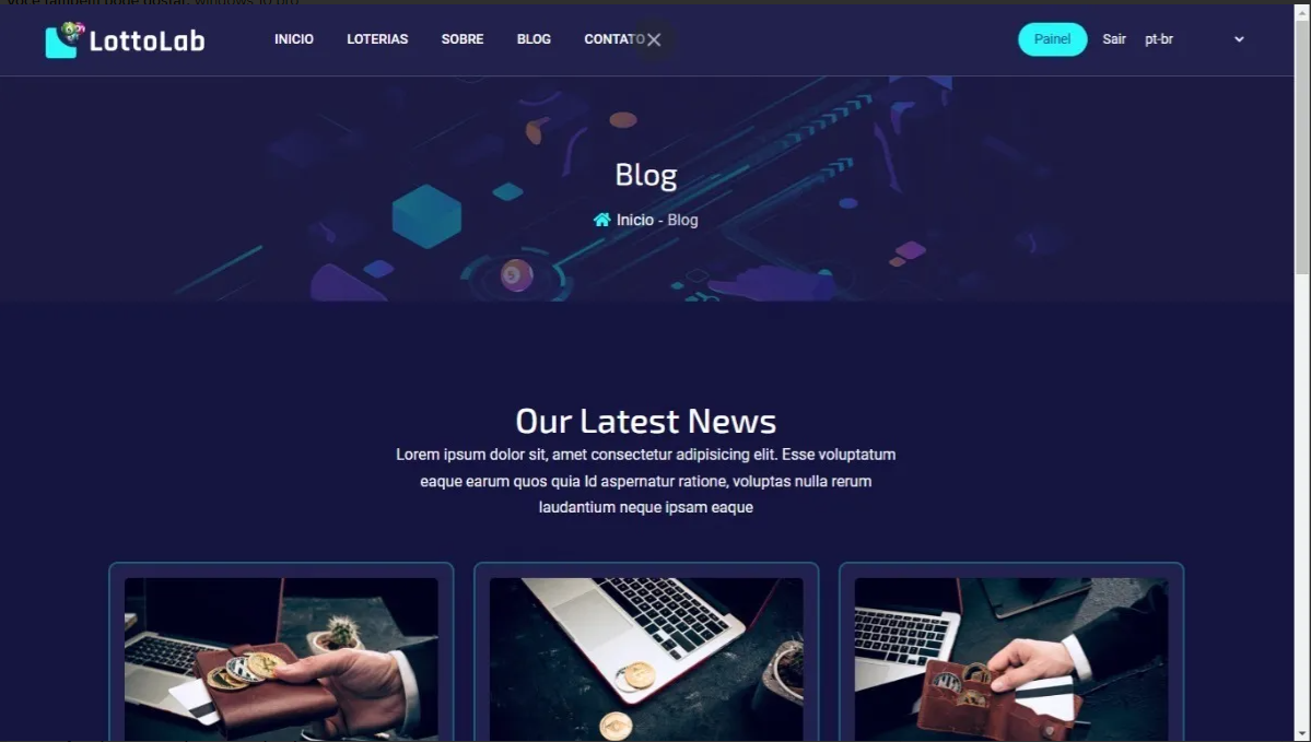 LottoLab - Plataforma de loteria ao vivo