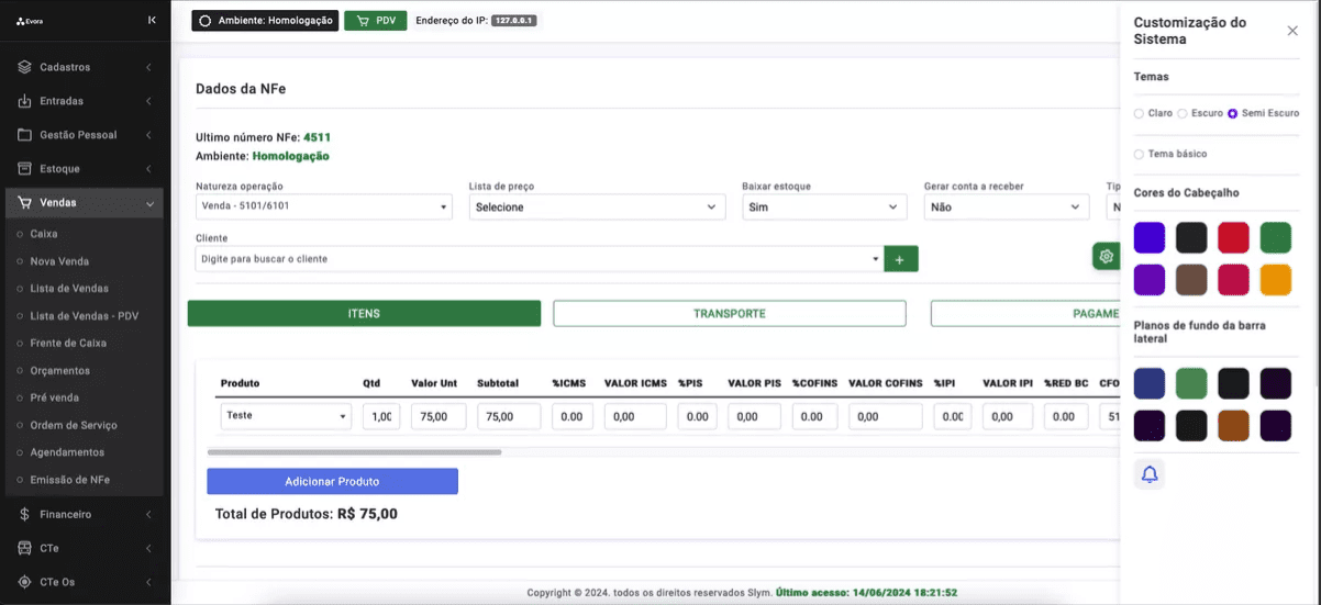 Emissor Nfe, Nfce E Cte 4.0 - Saas Php8