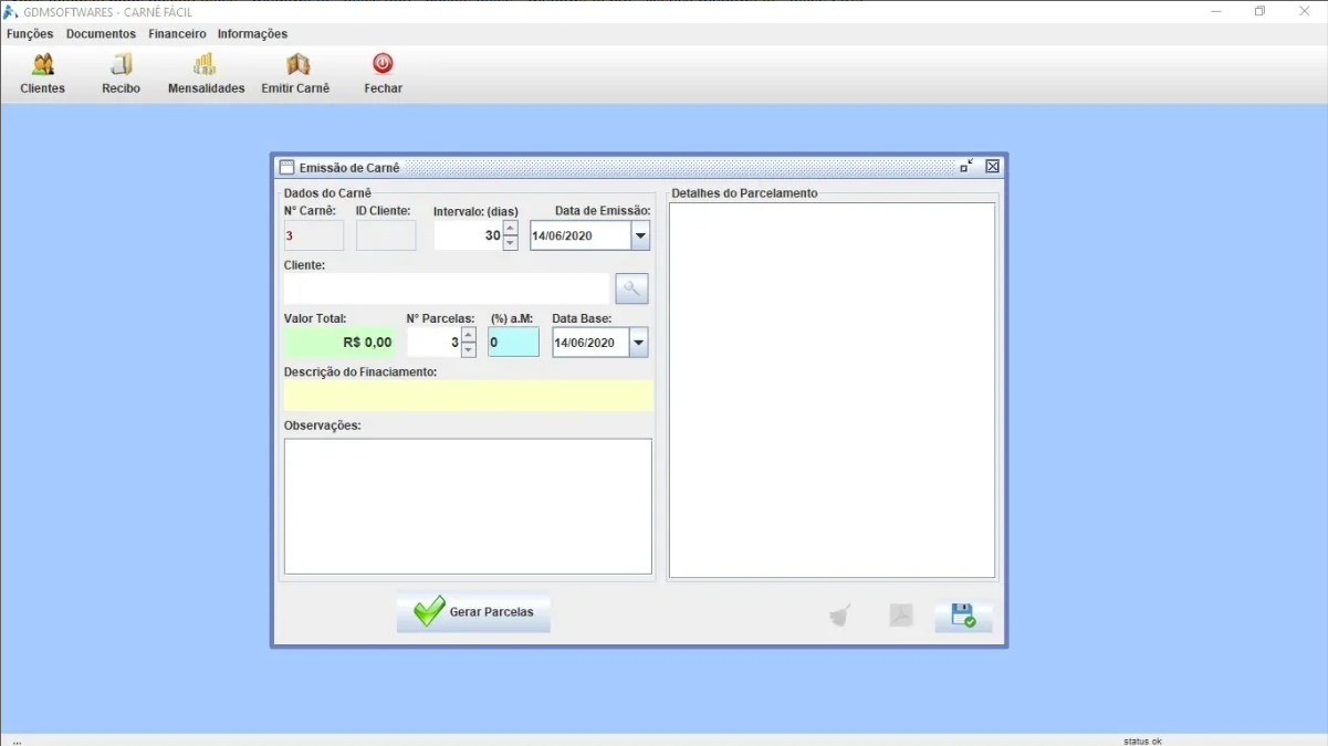 Código Fonte Emissor De Carnê E Recibos- Java Netbeans 11