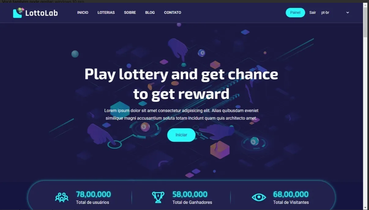 LottoLab - Plataforma de loteria ao vivo