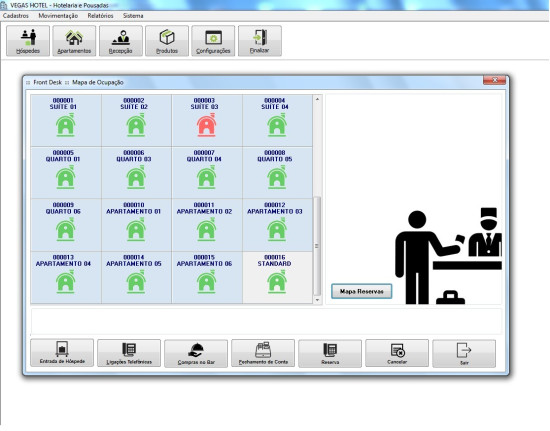 Sistema para Hotéis e Pousadas com código fonte em Delphi Seattle 10.0