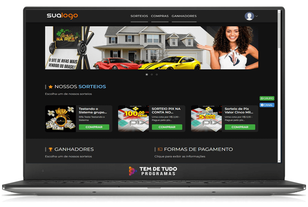 Script de Rifas com Fazendinha Pix dinâmico QR Code e Baixa Automática