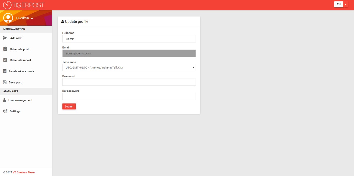 Tiger Post - Facebook Automatico Post Português Pt-br