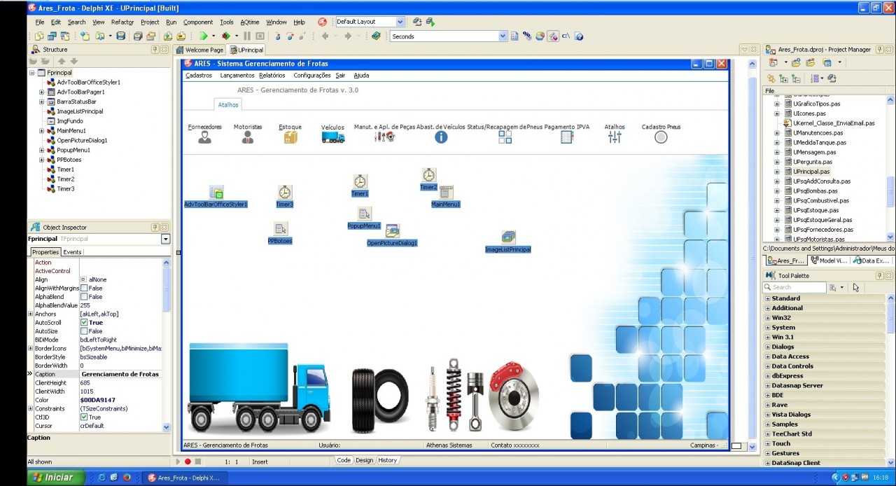 ARES - Controle de Frota para Transportadoras - Delphi XE