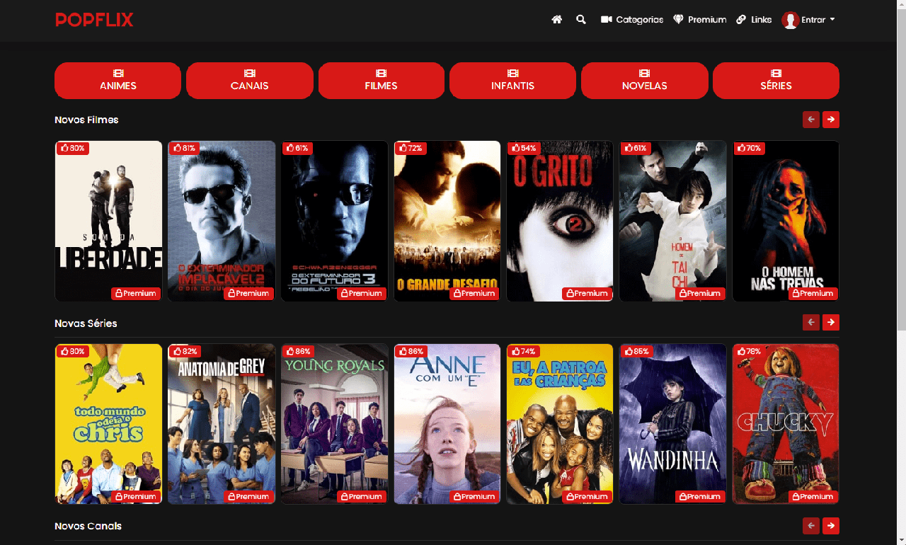 Script site de filmes estilo Netflix ( PHP 8.1)