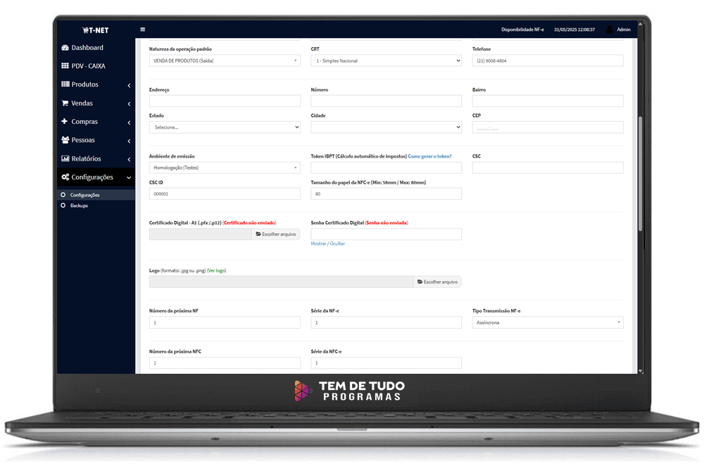 Script Sistema Pdv Vendas, caixa, Estoque Emissor Nfc NF-e 4.0 Em Php